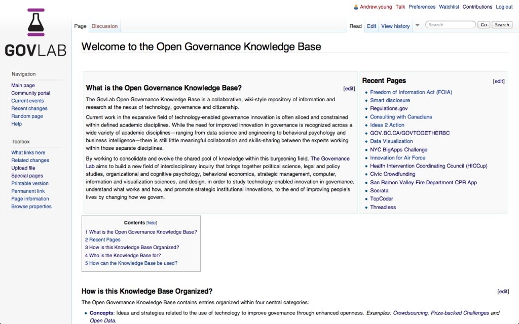 Help Build the Open Governance Knowledge Base | THE GOVLAB BLOG